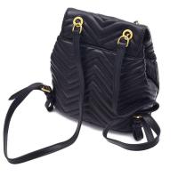 China Water Ripple Ladies Waterproof Backpack 24cm 16cm with Top Handles PU Leather for sale