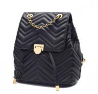 China Water Ripple Ladies Waterproof Backpack 24cm 16cm with Top Handles PU Leather for sale