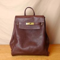 China Handmade Leather Drawstring Women's Waterproof Backpack 26cm 16cm 29cm for sale