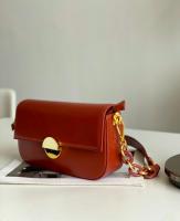 China Custom PU Leather Crossbody Handbag 24x6x14cm Chain Strap Shoulder Bag for Women for sale