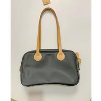 China Green PU Nylon Shoulder Bag 35cm 21cm Zipper Closure Tote for Women OEM for sale