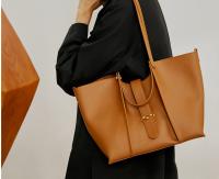 China PU Leather Female Tote Bag 30cm 26cm Two Strap Handbag for Women for sale