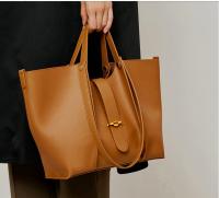 China PU Leather Female Tote Bag 30cm 26cm Two Strap Handbag for Women for sale