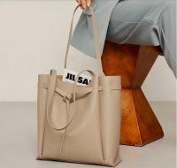 China PU Leather Brown Drawstring Bag ISO One Shoulder Messenger Bag for sale
