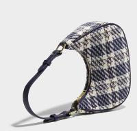 China Vintage PU Leather Underarm Shoulder Bag 24x8x12cm Niche Design Hard Zipper Closure for sale