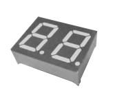 China THT  0.56 inch LED dual-digit 7-segment diplay for sale