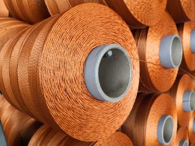 China Brown Dipped Cord For V Belt Providing Excellent Adhesion Physical Properties for sale
