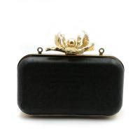 China Unique Flower Nob Light Gold Box Clutch Frame Iron Frame for sale