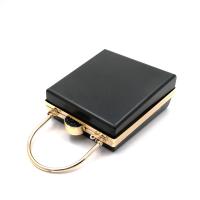 China Easy Open Simple Metal Clasp Box Clutch Frame With Handle for sale