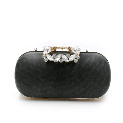 China Glitter Stone Clasp Oval Shape Box Clutch Frame Purse Clutch Frame for sale