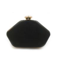 China Simple Clasp With Diamond Hexagon Shape Iron Box Clutch Frame for sale