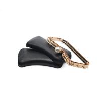 China Delicate Imitation Pearl Lock Box Clutch Frame With Beautiful Line for sale