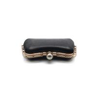 China Delicate Imitation Pearl Lock Box Clutch Frame With Beautiful Line for sale
