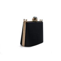 China Customized Simple Rose Gold Metal Clutch Purse Frame 18*12*6cm for sale