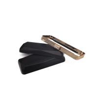 China DIY Shiny Metal Lock Rectangle Box Clutch Frame 22*9cm for sale