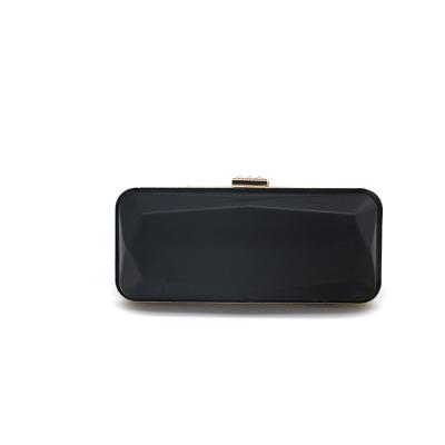 China DIY Shiny Metal Lock Rectangle Box Clutch Frame 22*9cm for sale