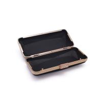 China DIY Shiny Metal Lock Rectangle Box Clutch Frame 22*9cm for sale