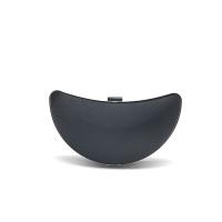 China Silver Moon Shape Clamshell Clutch Frame 219x122mm Block Clasp ODM Iron Alloy Purse Frame for sale