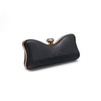 China 234*108mm Sparkling Knob Clamshell Clutch Frame Butterfly Shape for sale