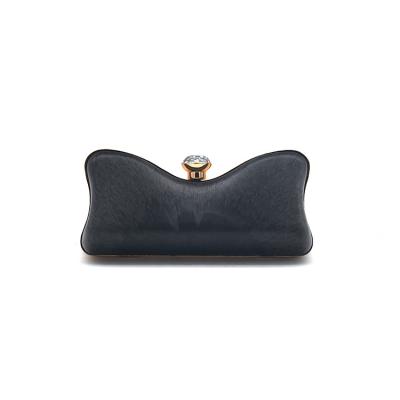 China 234*108mm Sparkling Knob Clamshell Clutch Frame Butterfly Shape for sale