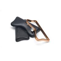 China 234*108mm Sparkling Knob Clamshell Clutch Frame Butterfly Shape for sale