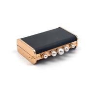 China ODM Imitation Pearl Clasp Clamshell Clutch Frame 22.5cm*11.5cm for sale