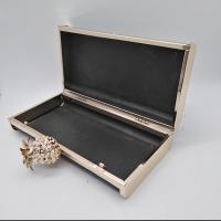 China Gold Pineapple Head Lock Purse Frame 19.2x9.5cm with Chain Loops for Clutch Bag DIY for sale