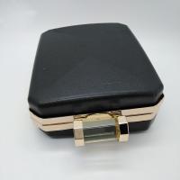 China Metal Acrylic Closure Clamshell Clutch Frame With Plastic Box for sale