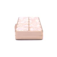 China Square Closure Beige Acrylic Gold Purse Frame 17x12cm for sale