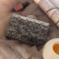 China Grey Acrylic Black Metal Purse Frame With Chain Loops for sale