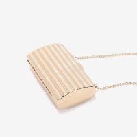 China ODM White Striped Acrylic Zinc Alloy Purse Frame for sale