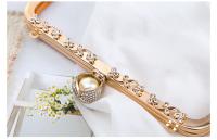 China Noble Imitation Pearl Lock Carpet Bag Frame With Chain Loops for sale