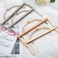 China 20.5*7.5cm Simple Ball Closure Purse Clutch Frame With Chain Loops for sale