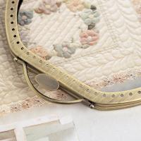 China Metal Silver Children Coin Purse Frame 16x5cm 122g for Bag Making Hardware for sale