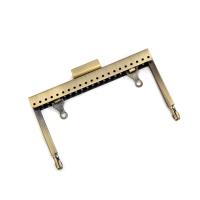 China 9*8cm Square Closure Black Metal Purse Frame With Loops for sale