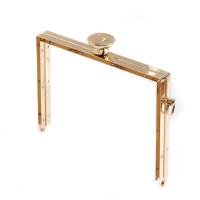 China Zinc Alloy Round Clasp Silver Purse Clutch Frames for sale