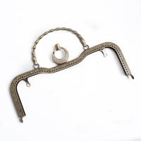 China Customized 128g 20.5*5cm Metal Clutch Frame With Holes for sale