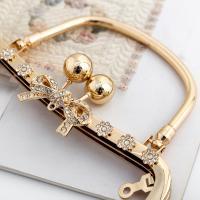 China 20.5x6cm Kiss Ball Clasp Purse Frame with Metal Handle for Handbag DIY for sale