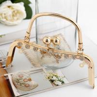 China 20.5x6cm Kiss Ball Clasp Purse Frame with Metal Handle for Handbag DIY for sale