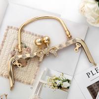 China 20.5x6cm Kiss Ball Clasp Purse Frame with Metal Handle for Handbag DIY for sale