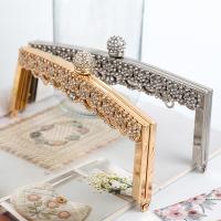 China Eco Friendly Stone Ball Closure DIY Handbag Frame 18cmx6.5cm for sale