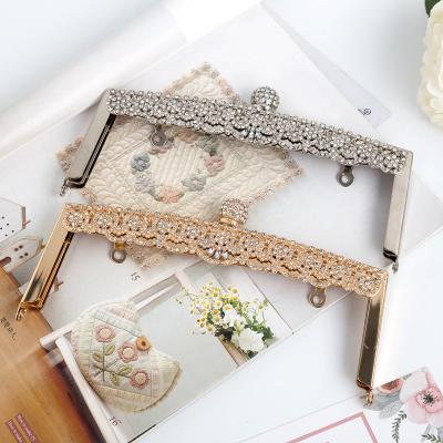 China Eco Friendly Stone Ball Closure DIY Handbag Frame 18cmx6.5cm for sale