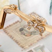 China Engaged Gift Unique Metal Purse Clutch Frames 20.8cm*7.5cm for sale