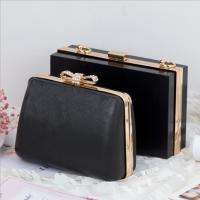 China Square Closure Evening Handbag DIY Clutch Frame With Box for sale