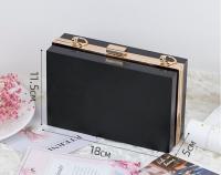 China Square Closure Evening Handbag DIY Clutch Frame With Box for sale
