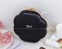 China OEM Logo 18*5cm Round Clutch Bag Frames With Plastic Box for sale