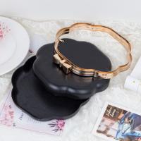 China OEM Logo 18*5cm Round Clutch Bag Frames With Plastic Box for sale