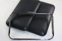 China Metal Closure Gun Black Plastic Purse Frames 25.5*16*6.5cm for sale