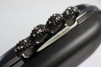 China Knuckle Duster Antique Silver Box Clutch Frames 199mmx119mm for sale