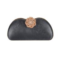 China Gold Flower Closure B Shape Metal Clutch Purse Frame 222x110mm for sale